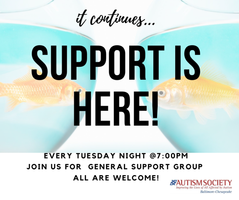 Autism Support Groups, Autism Meetings in Maryland