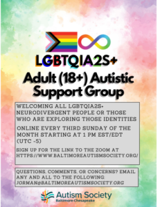 Autism Support Groups, Autism Meetings in Maryland